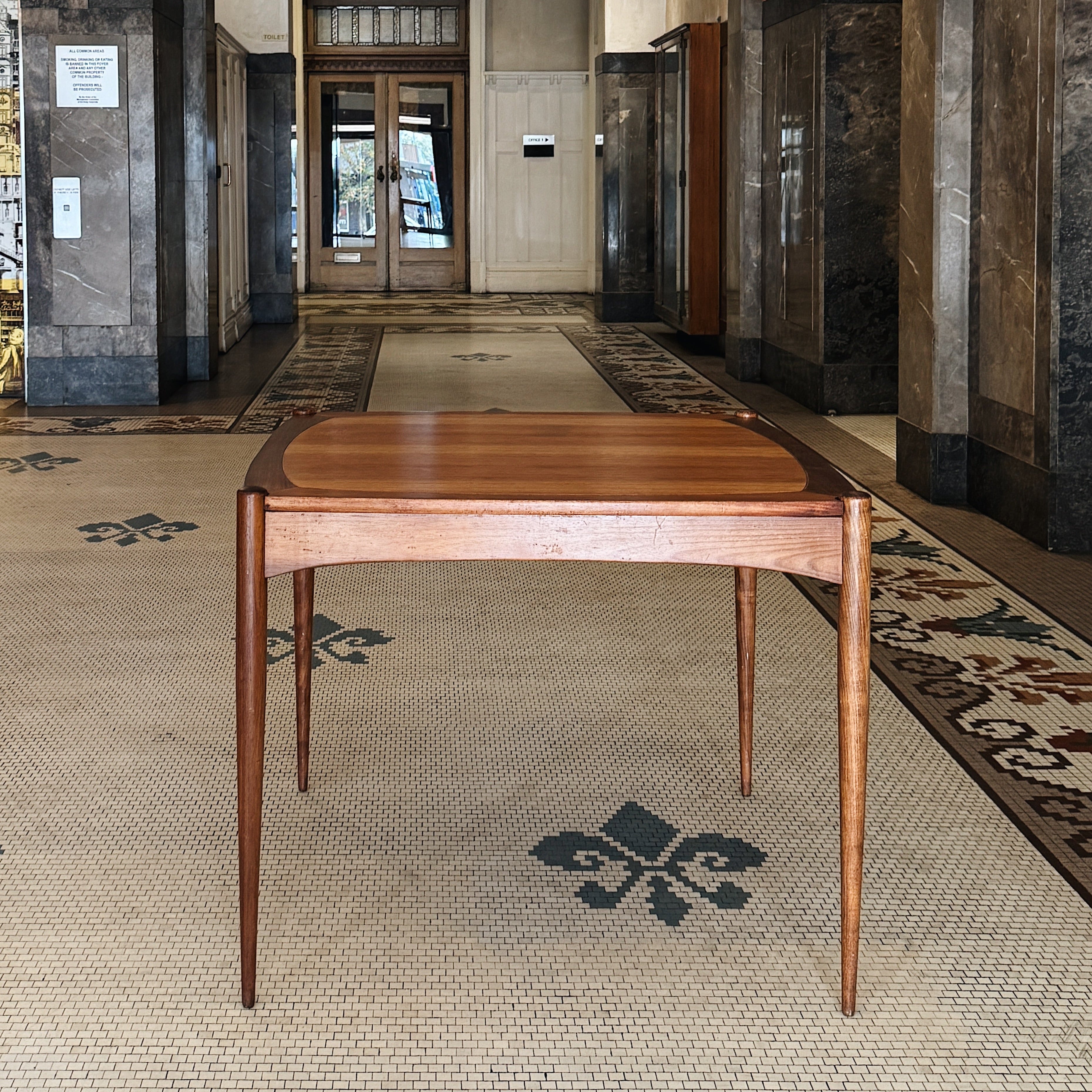 SELIG / Mid-Century Danish Flip-Top Card Table – primary residence